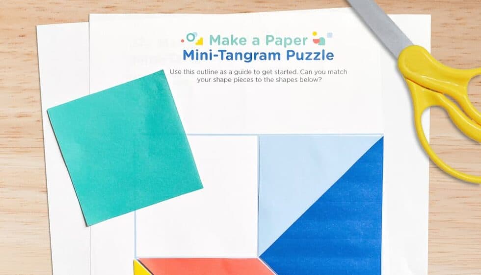 Make a Mini-Tangram Puzzle - Begin Learning