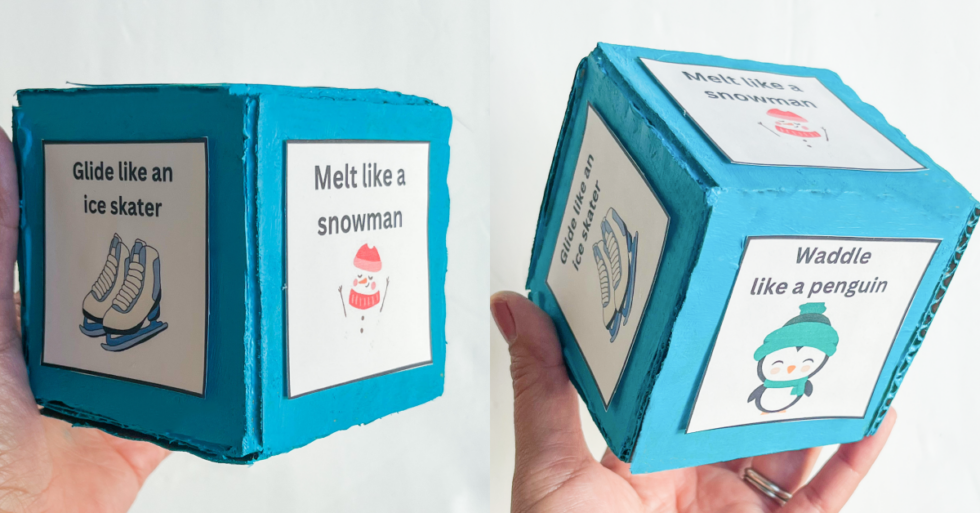 Activate Winter Fun with a Printable Movement Cube. Download!