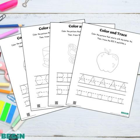 Free Printable Letter “A” Tracing Worksheets | Begin Learning