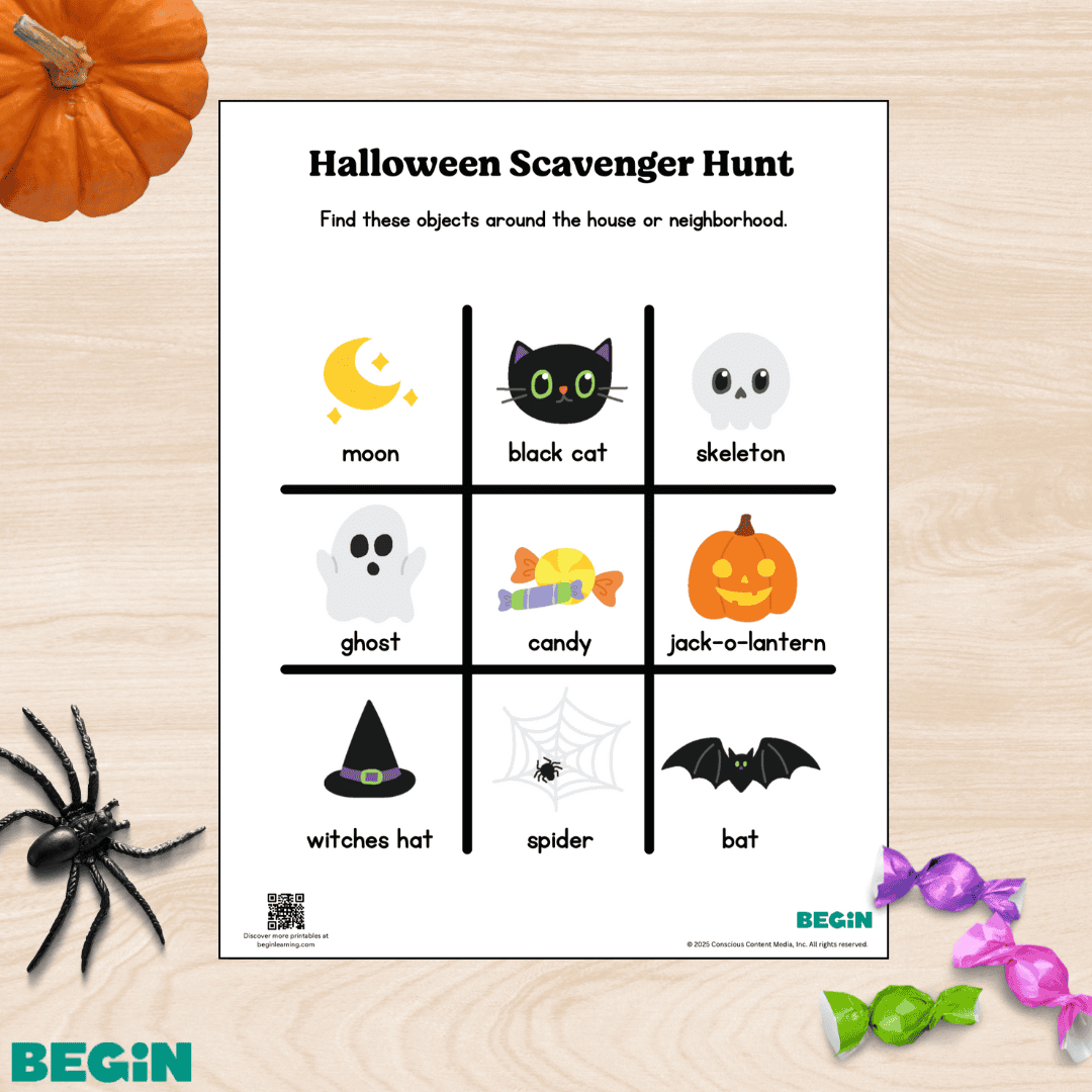 Free Printable Outdoor Scavenger Hunt For Kids | Begin Learning